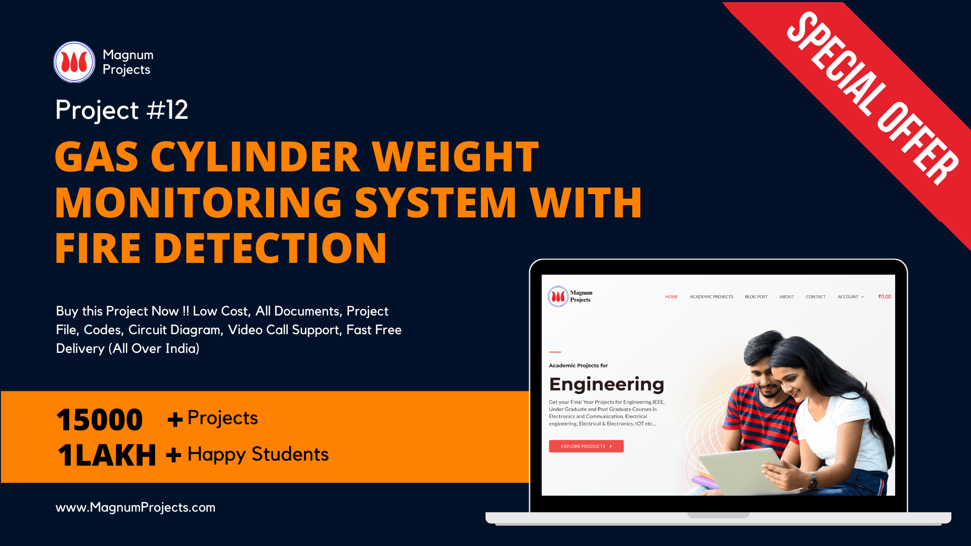 Gas Cylinder Weight Monitoring System with Fire Detection Projects For ...