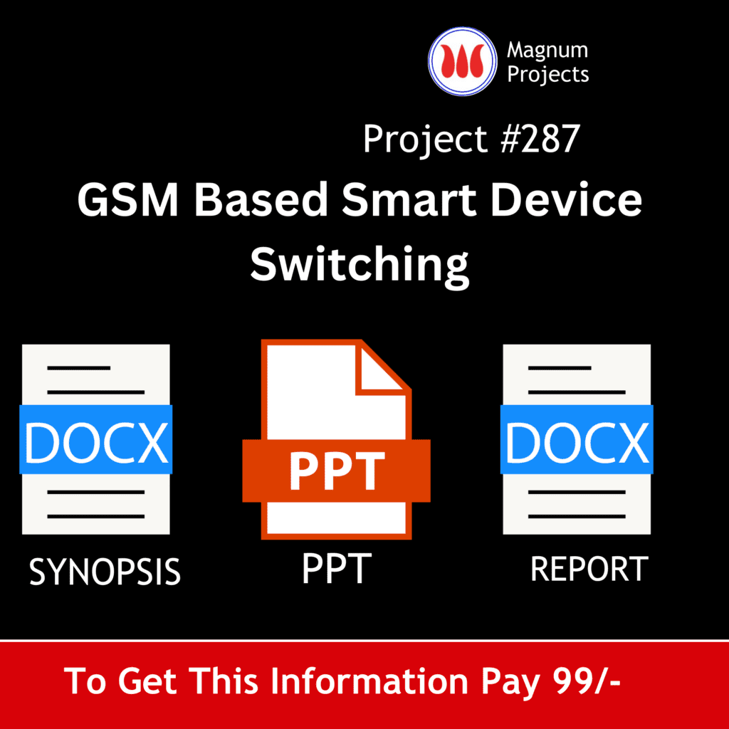 GSM Based Smart Device Switching Projects For Final Year Engineering ...